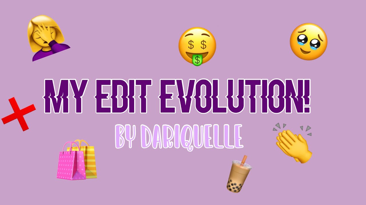 My edit evolution! Subscribe please! ️🫶🏻 - YouTube
