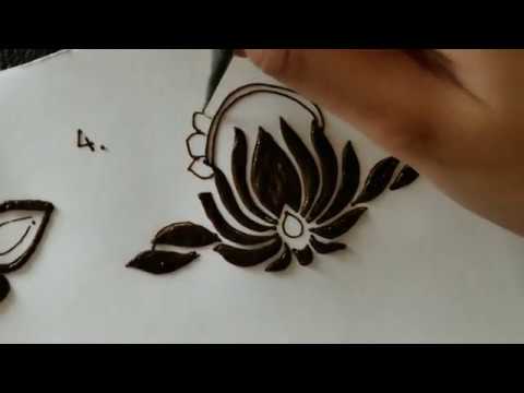 HOW TO : learn various lotus with reverse and negative space | कमल का ...