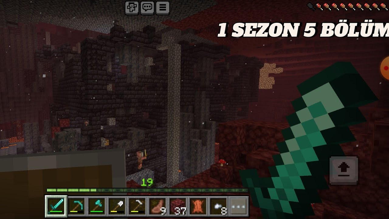 Nethere gittik Altın kaleye Baskın Minecraft 1 Sezon 5 Bölüm!! - YouTube