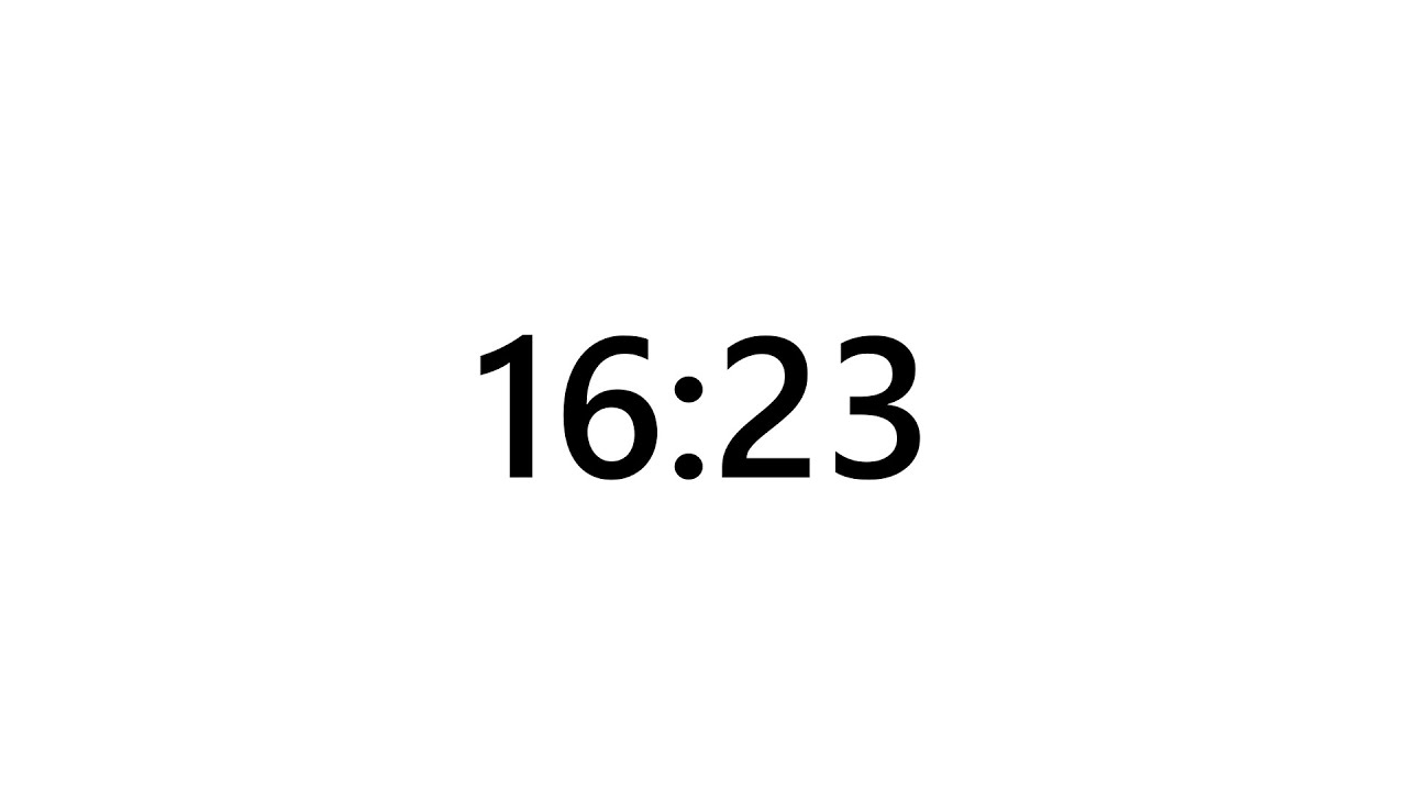 Timer for 16 minutes and 23 seconds - YouTube