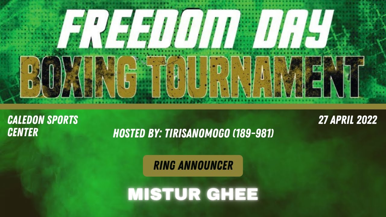 Freedom day boxing tournament - Wednesday, 27 April 2022 at 15h00 - YouTube