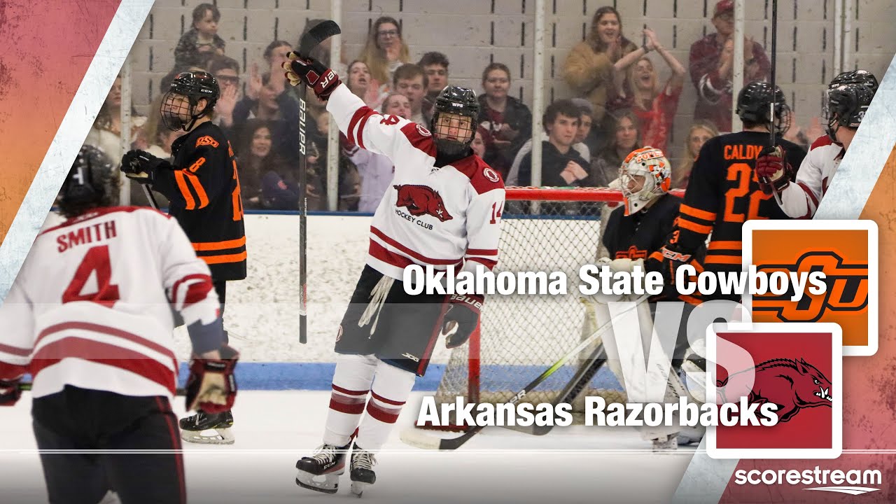 Arkansas Razorbacks vs. Oklahoma State Cowboys Game 2 (ACHA Hockey ...