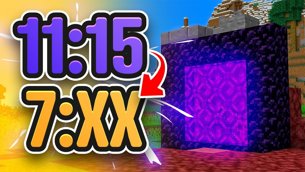 I Reran my BEST Minecraft Speedrun in 7 MINUTES - YouTube