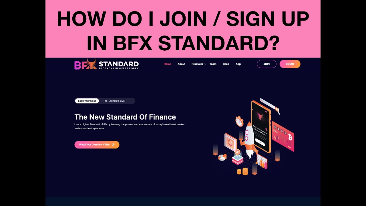 HOW DO I SIGN UP IN BFX STANDARD? - YouTube
