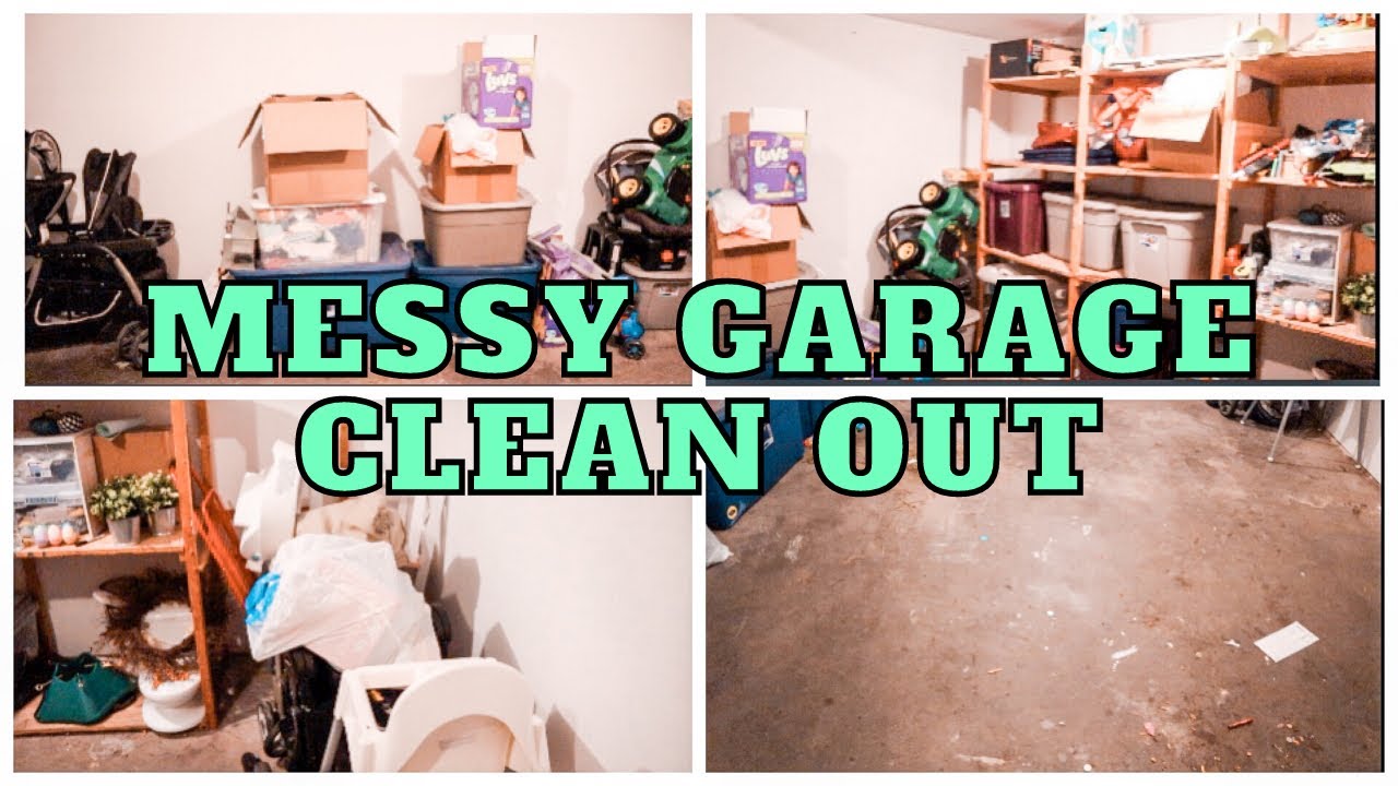 Getting ready for our move | Messy garage clean out - YouTube