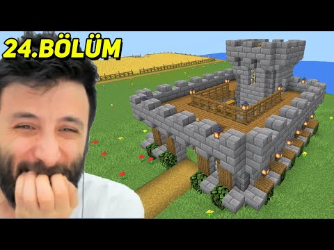 YENİ EVİM : MİNİK KALE 😍 MİNECRAFT (2023) 24.Bölüm