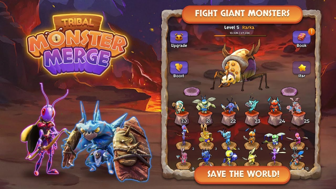 Tribal Monster Merge Mobile Game | Gameplay Android & Apk - YouTube