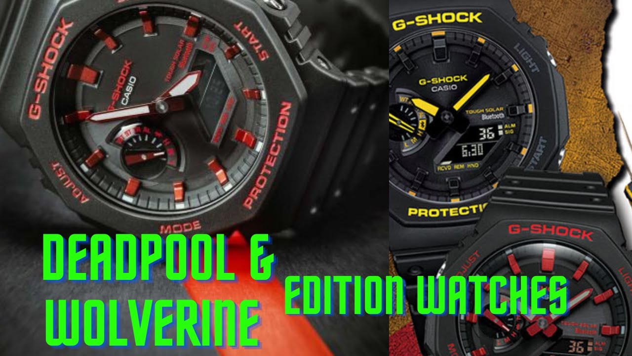 G-Shock Deadpool & Wolverine edition watches. - YouTube