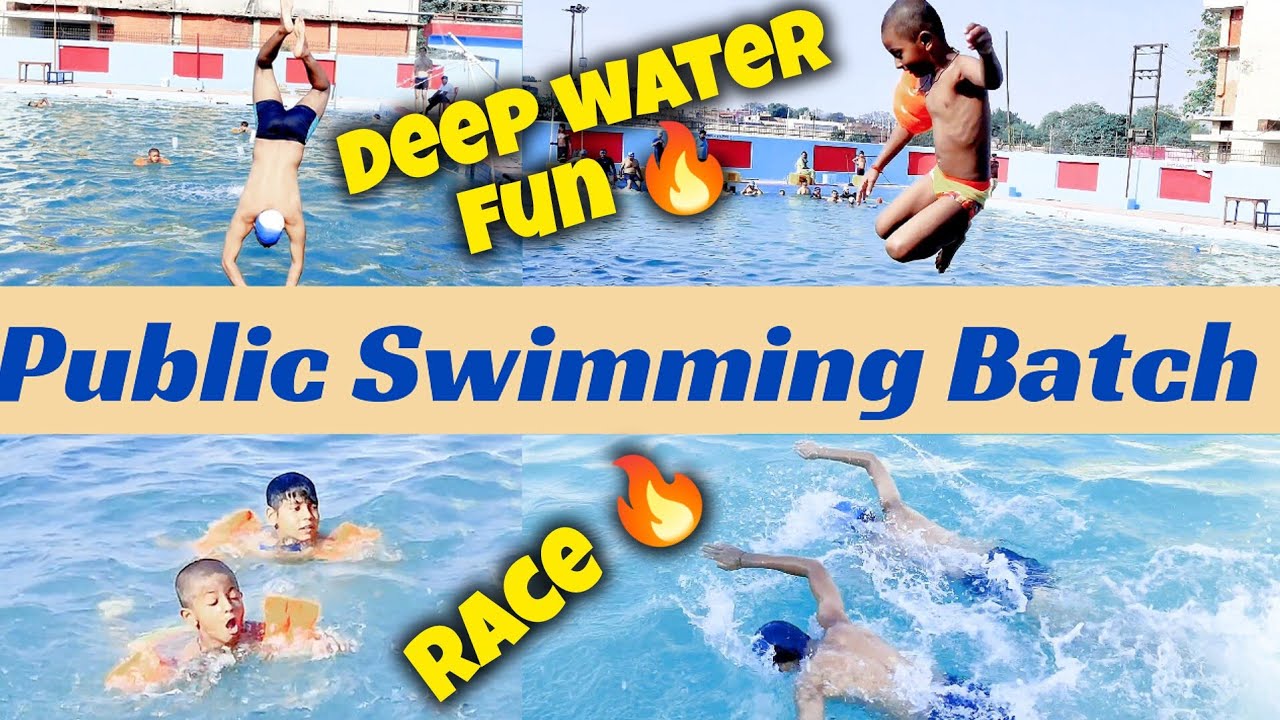 Public Swimming Class "Deep Water Fun, Freestyle Race" Swimming Tips ...