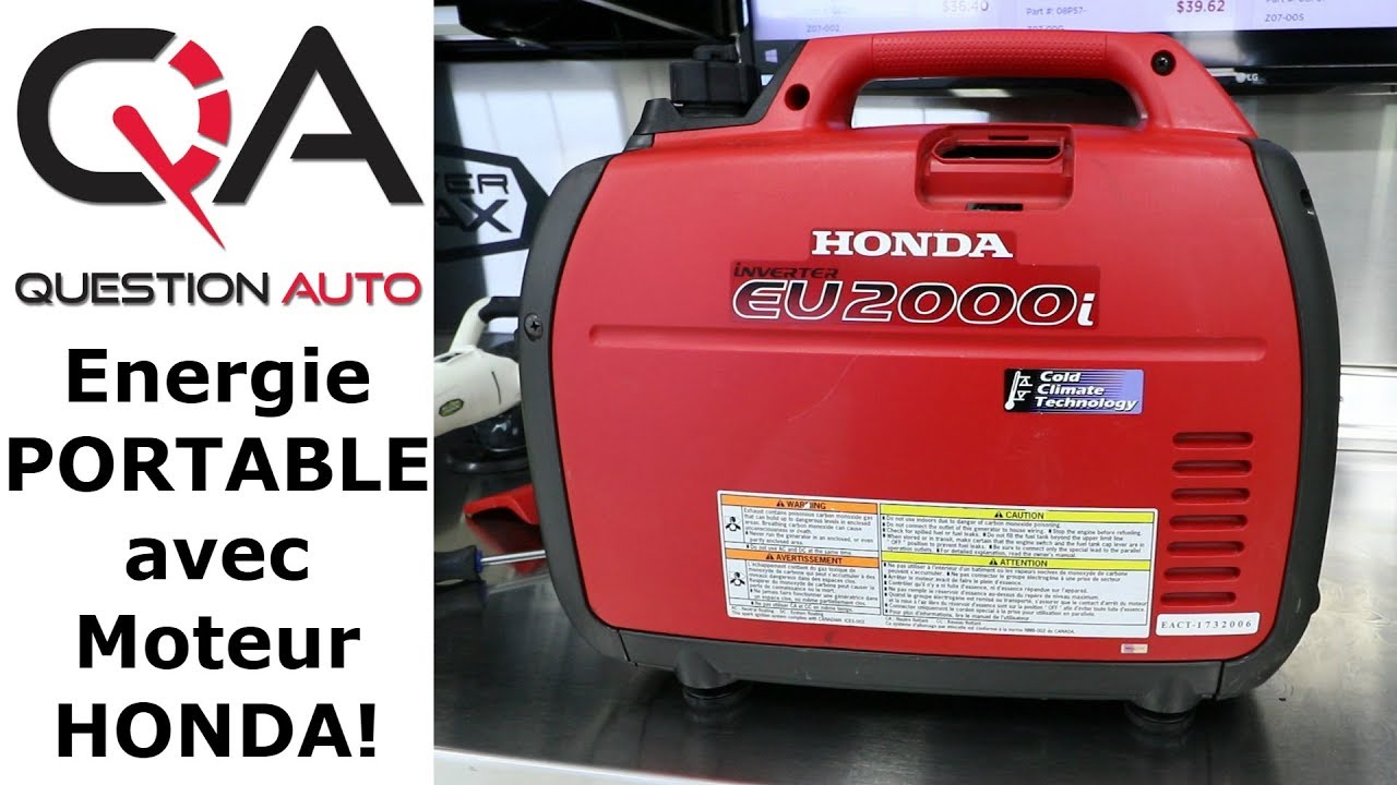 Génératrice portative Honda Eu2000i | Alimenter votre VR ou vos outils ...