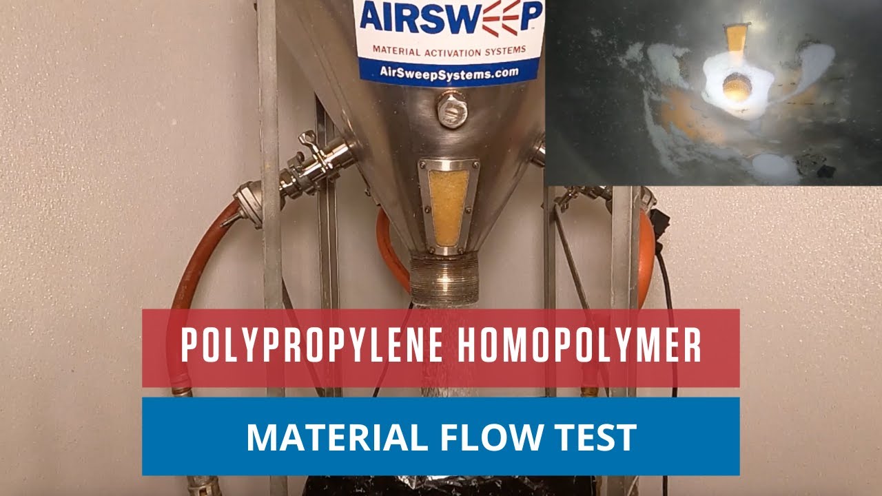 Polypropylene Homopolymer | AirSweep Material Flow Test - YouTube