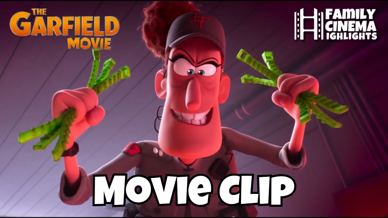 Security Guard Fight Scene | The Garfield Movie | Movie Clip - YouTube