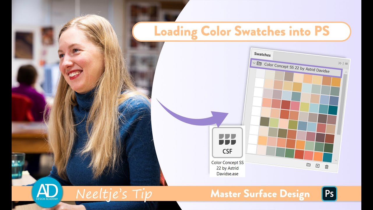 Loading color swatches into Photoshop - using our Color Concept - YouTube