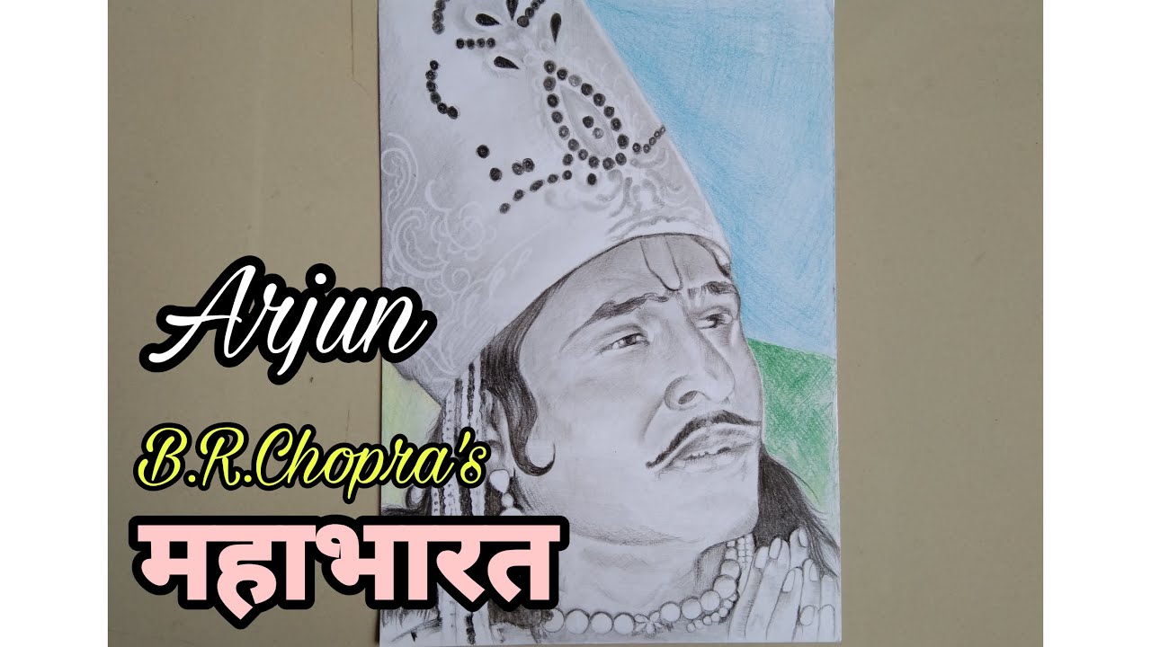Arjun drawing By Grid method on public demand|B.R.Chopra Mahabharat ...