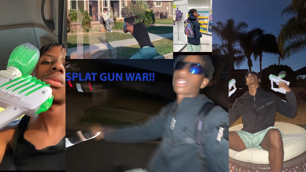 SPLAT GUN WAR!!!!! - YouTube