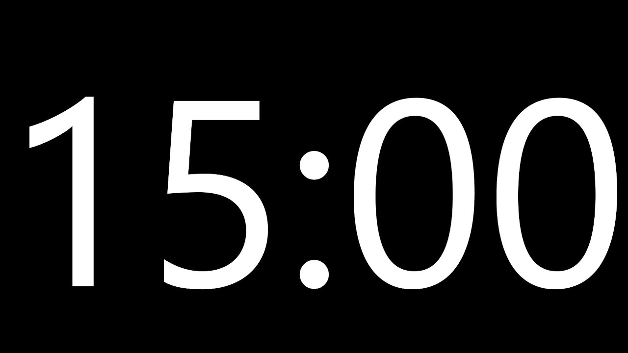 Timer countdown 15 minutes - YouTube