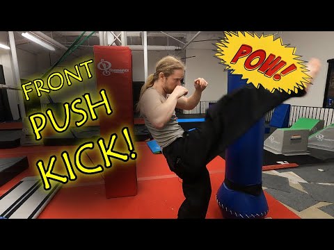 The Front Push Kick for Beginners (parkour/performance); (dos and don ...
