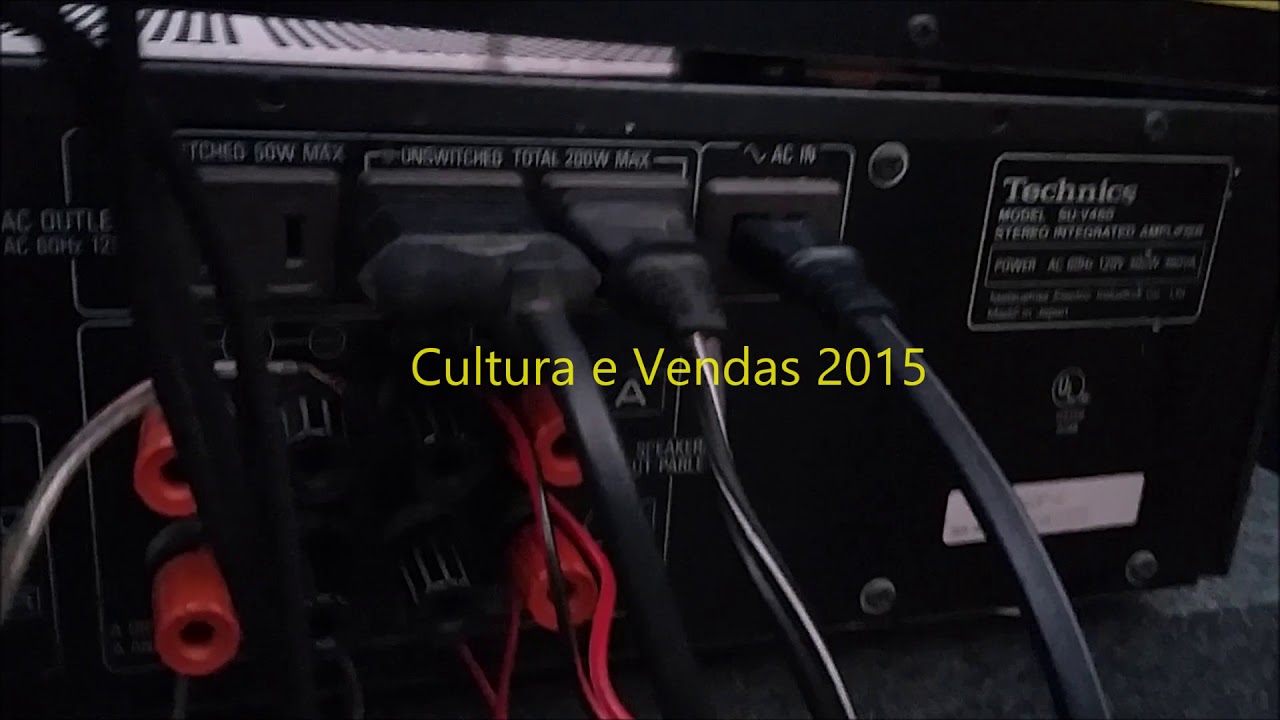 TECHNICS SU V460 FUNCIONANDO AMPLIFICADOR À VENDA 2 - YouTube
