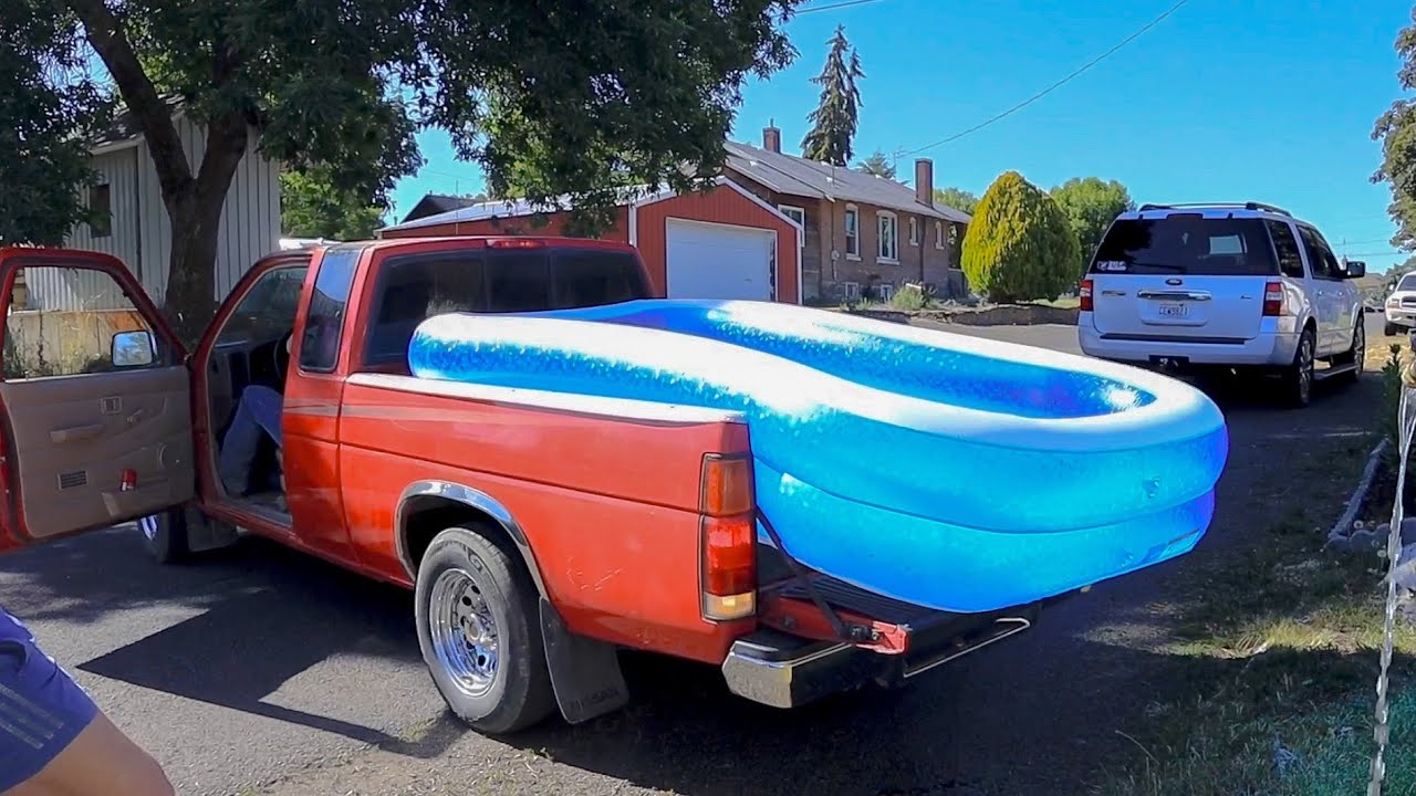 WE PUT A POOL IN A TRUCK! - YouTube