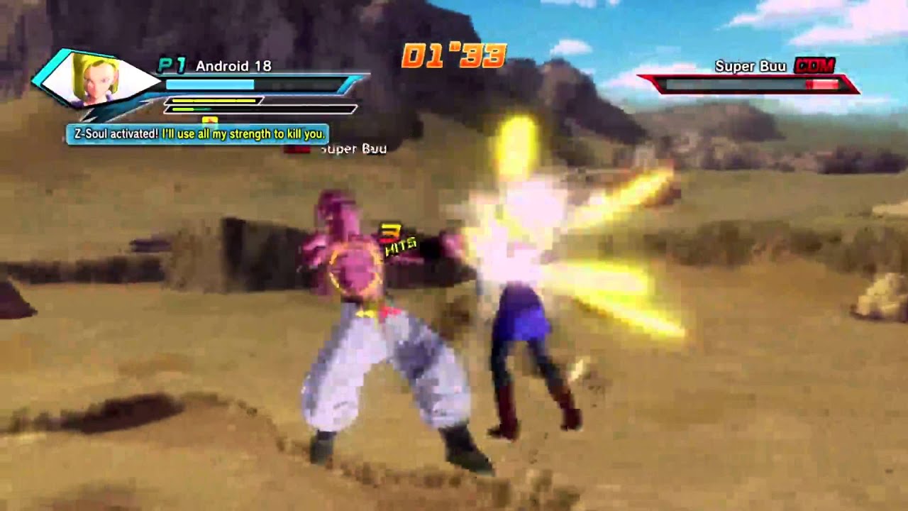 Dragonball Xenoverse: Android 18 vs Super Buu - YouTube