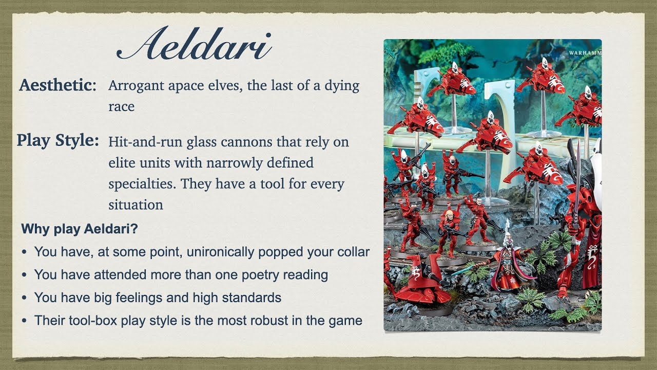 How to play Aeldari in 10th Warhammer 40k - YouTube