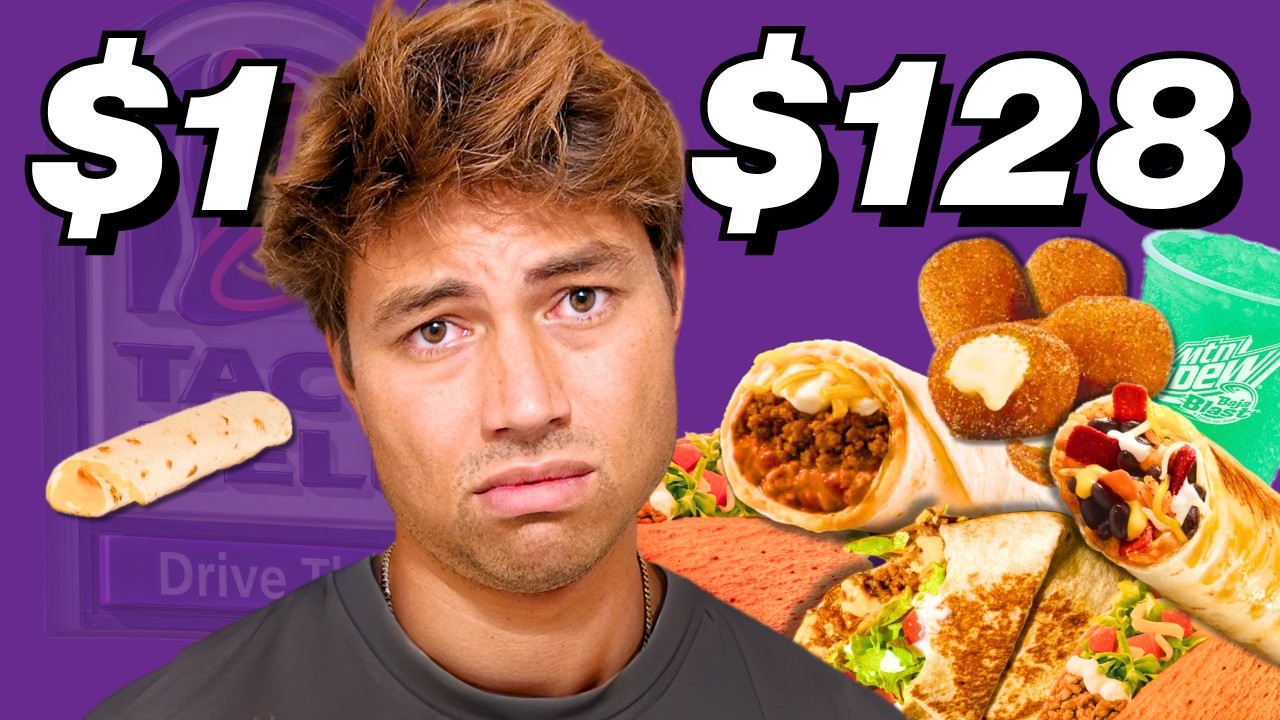 I Only Ate Taco Bell For A Week, But Doubled My Budget Every Day - YouTube
