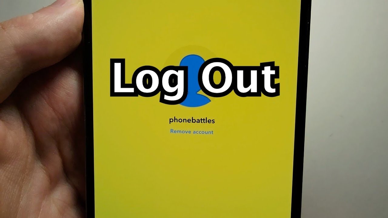 How to Log Out of Snapchat - iPhone (Quick) - YouTube