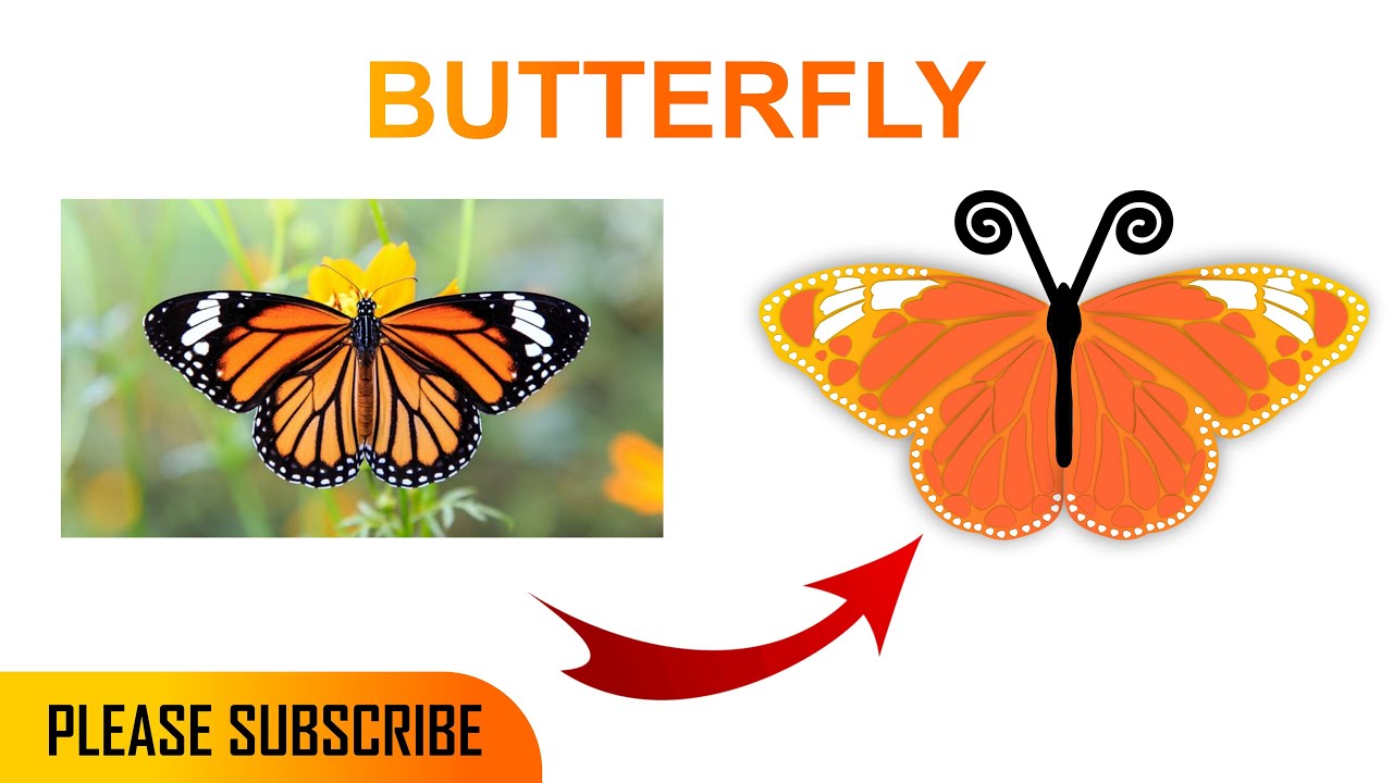 butterfly coreldraw design || best design in coreldraw || coreldraw ...