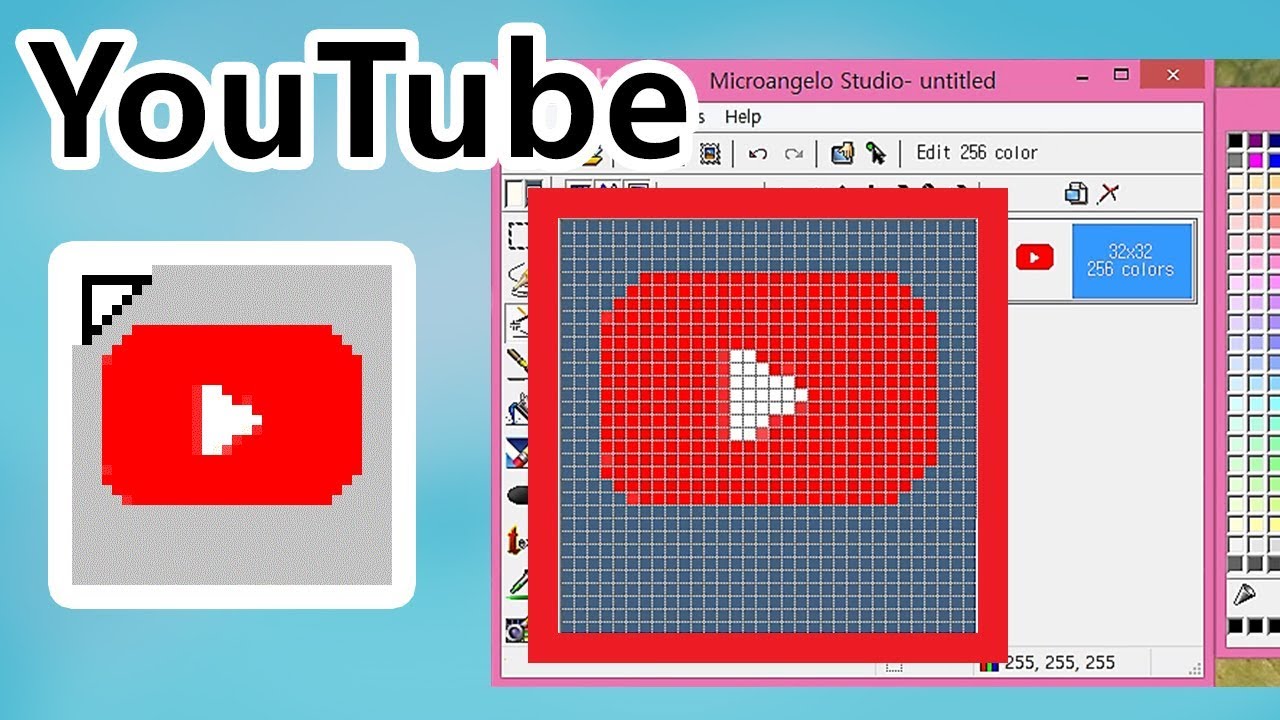 How To Make YouTube Logo Into A Cursor: Timelapse Tutorial - YouTube