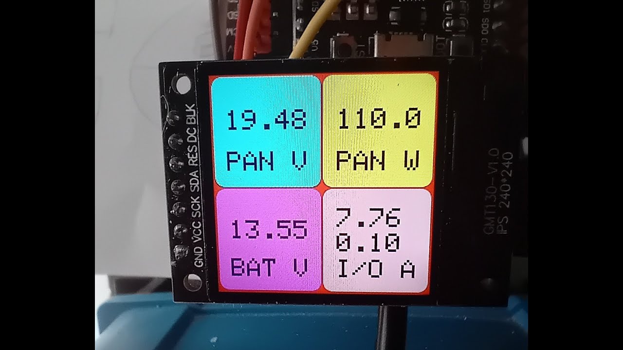 Victron VEDirect Display using ESP32 - YouTube