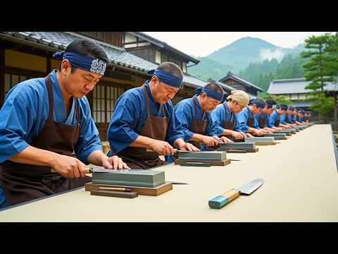 How a $6900 Luxury Japanese Chef Knife Is Made in 100 Steps