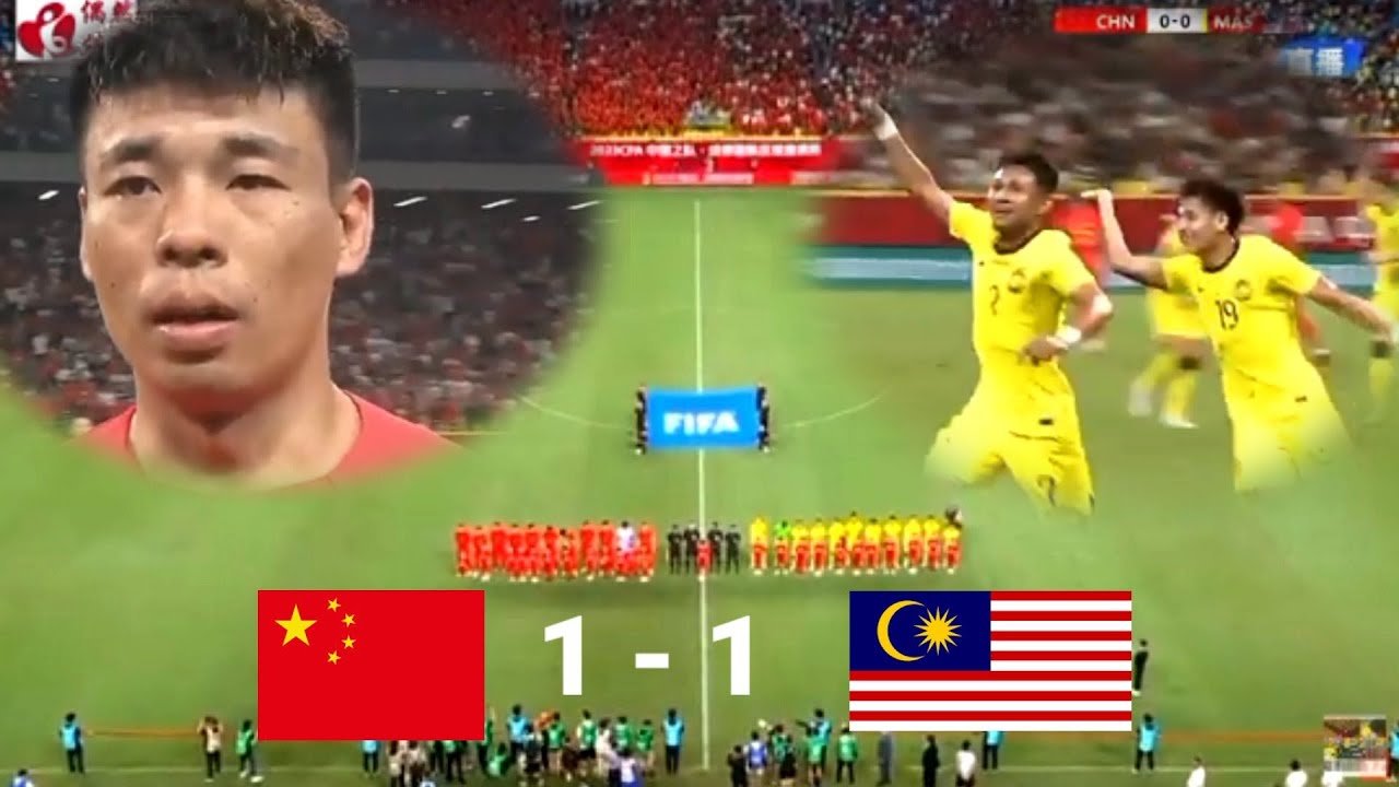 Malaysia vs china 1-1 Highlights international friendly 2023 - YouTube