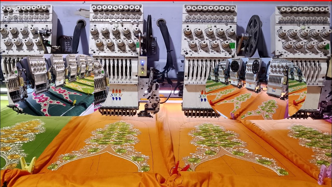 Gala embroidery machine gala design - YouTube