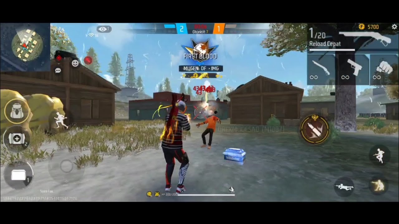 GAMEPLAY FREE FIRE PAKE TOPENG OBITO UCHIHA🔥 - YouTube