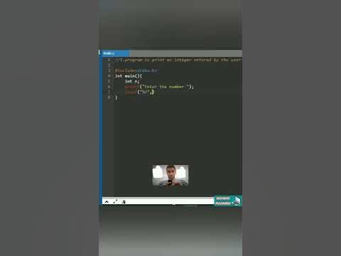 Program to print an integer entered by the user#cprogramming #coding #programming #C#input - YouTube