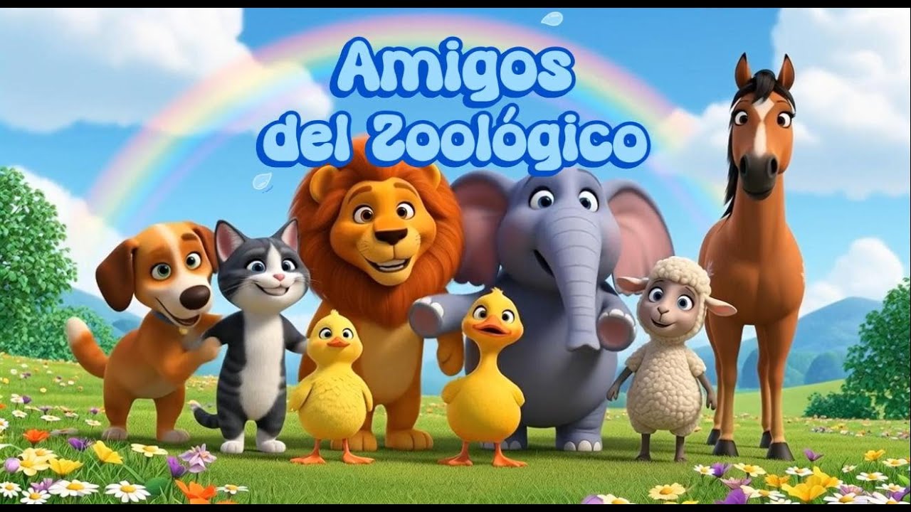 Canción Infantil de los Animales / Animal Friends Song 🐶🐱🐥🦆 | Fun ...