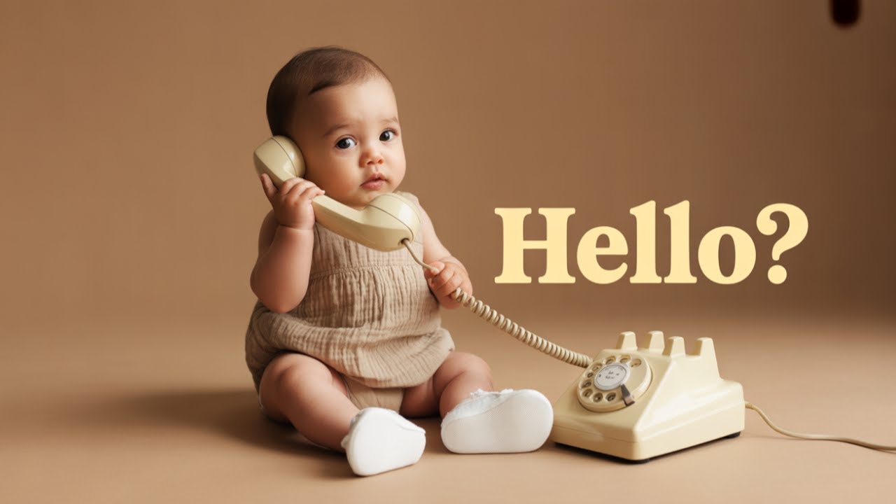 Cute Baby Talking on the Phone | Adorable Baby Saying Mama#baby - YouTube