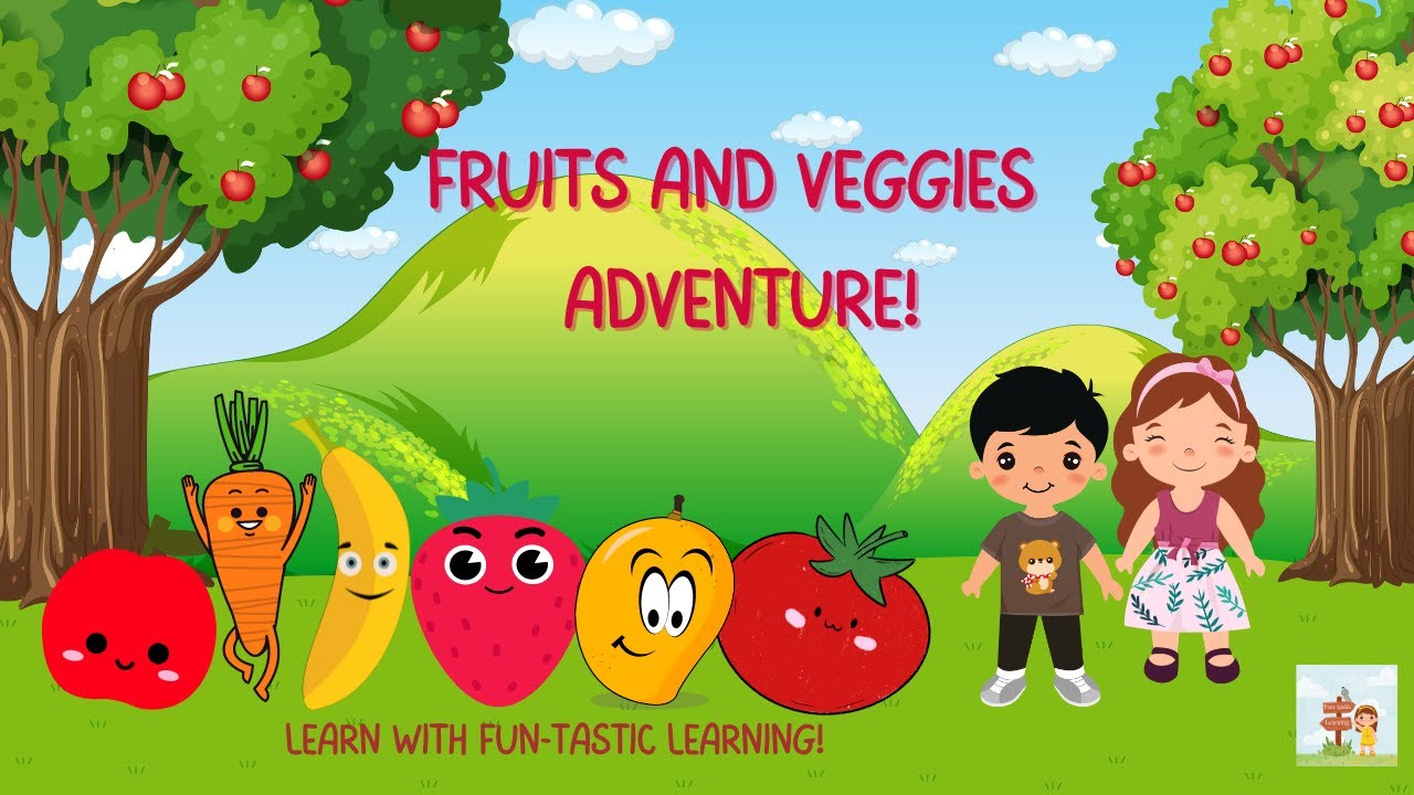 Colorful Fruits and Veggies Adventure | Learn with Fun-tastic Learning! #kidsvideo # ...