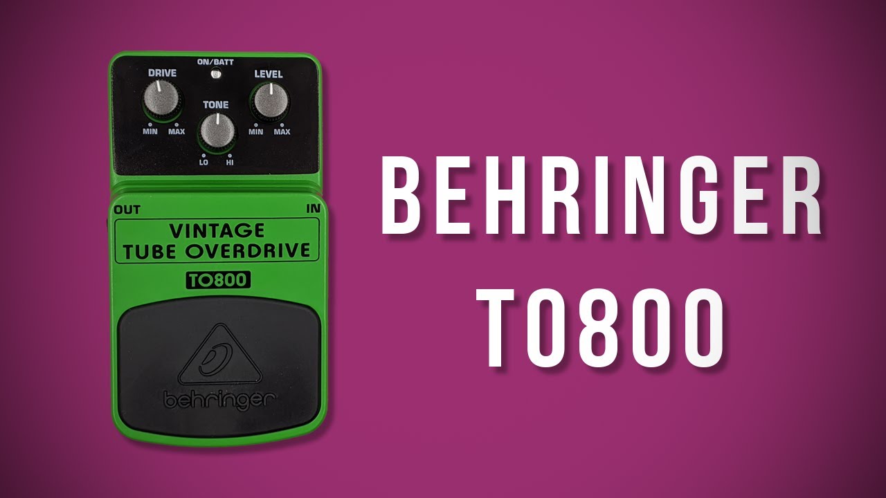 Behringer TO800 - Ibanez Tube Screamer Clone #behringer - YouTube