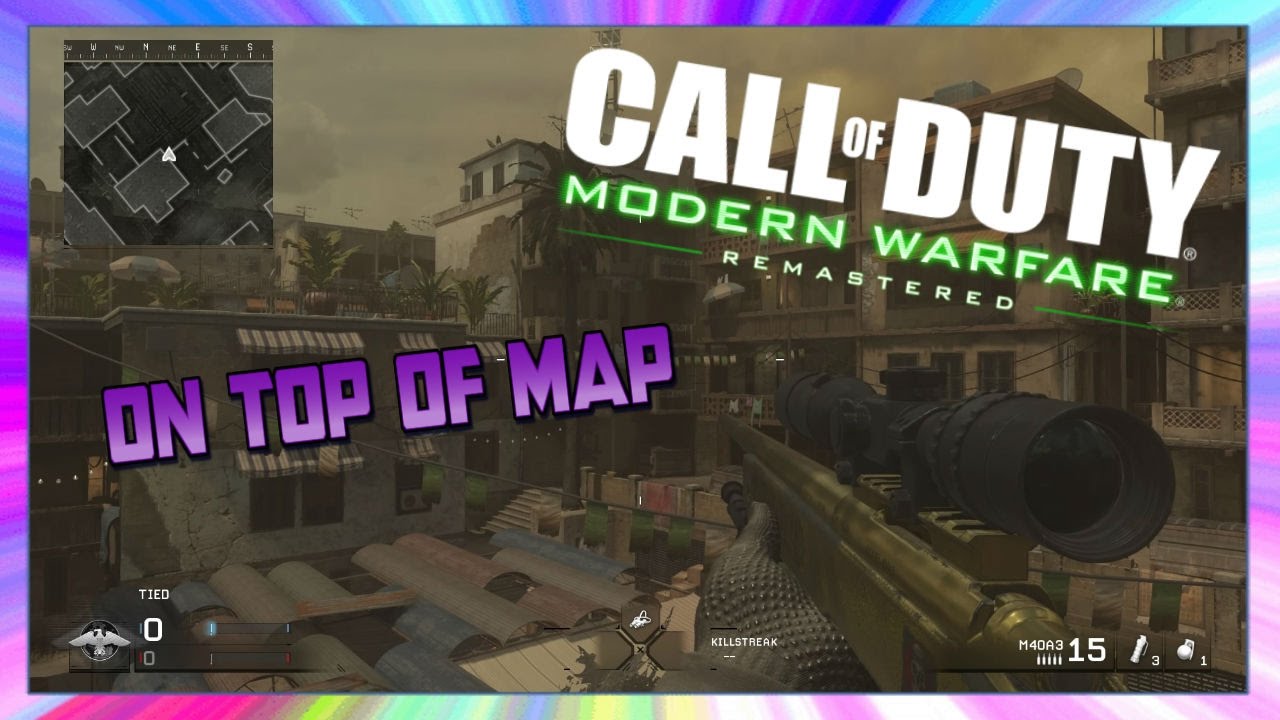 Cod 4 Remastered - District - On Top Of Map/High Ledge Glitch/PS4,Xbox ...