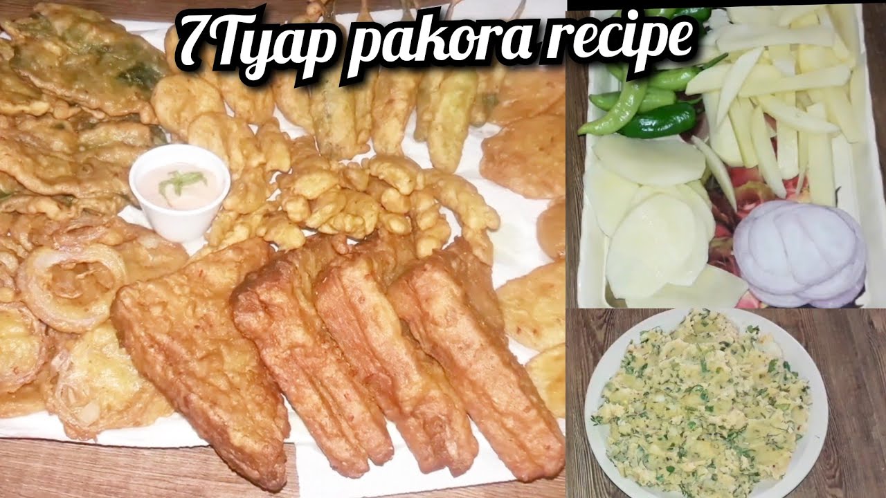 Crispy pakora Platter Recipe |7 Pakora Recipe| Iftar Party Special ...