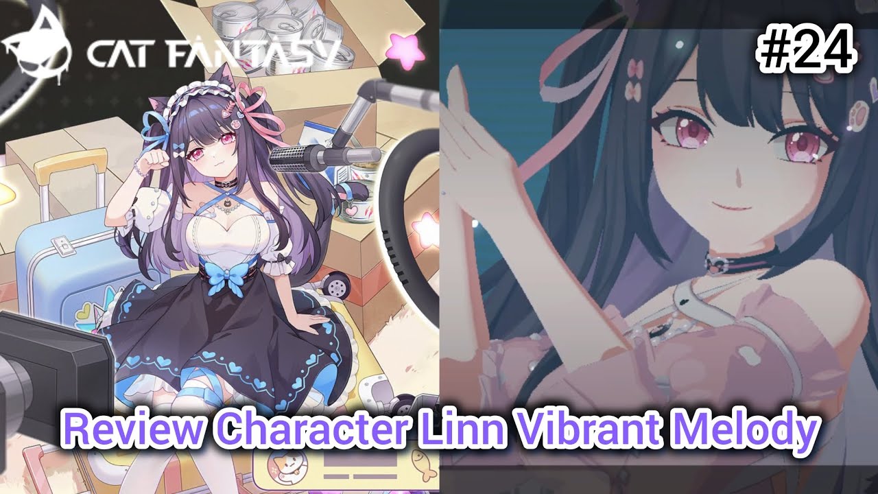 Review character Linn Vibrant Melody Full Party Blue / Cat fantasy PH Gameplay - YouTube