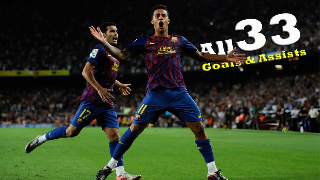 Thiago Alcantara All 33 Goals & Assists For Barcelona HD (2009-2013) - YouTube