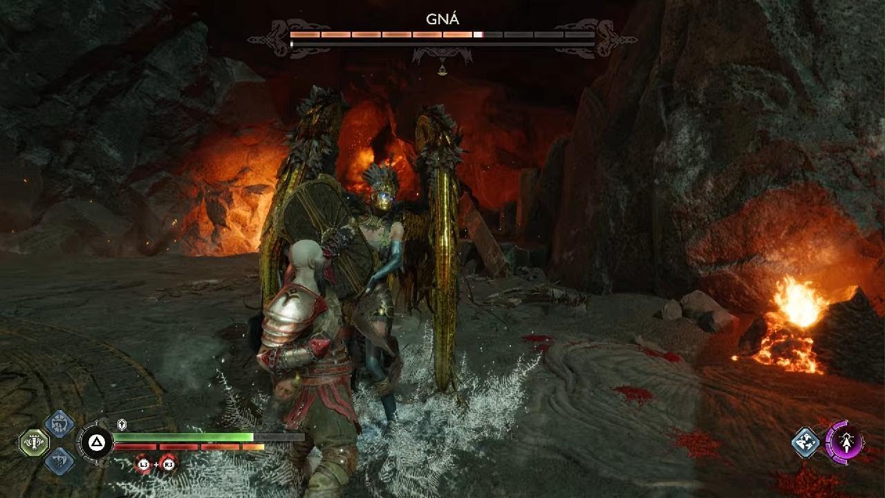 GOW Ragnarok Gna boss fight - YouTube