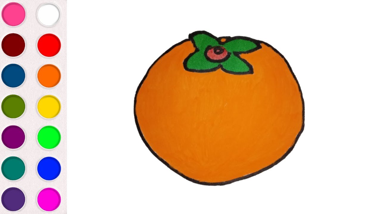 How to Draw Peach | Drawing, Coloring for Kids | ART MAGIC PALETTE ...