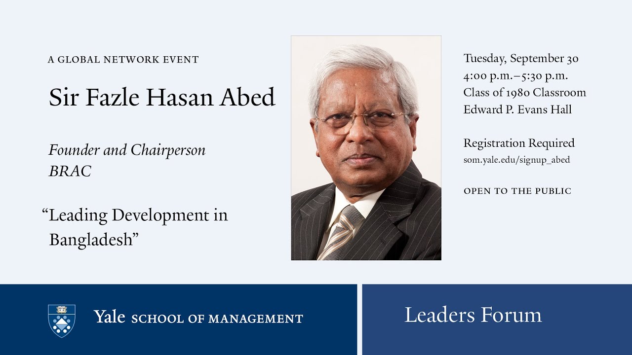 Sir Fazle Hasan Abed, BRAC - YouTube