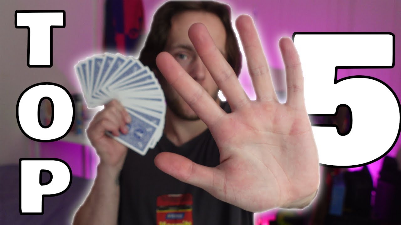 My TOP 5 Card Magic Tricks! // Day 44 - YouTube