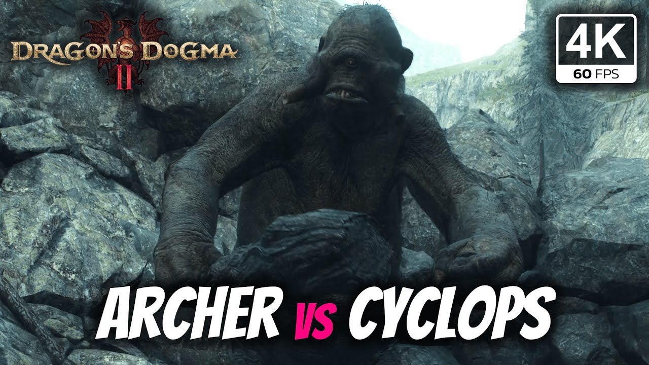 Archer vs Cyclops - Dragon's Dogma 2 - 4K 60FPS - No Commentary - YouTube