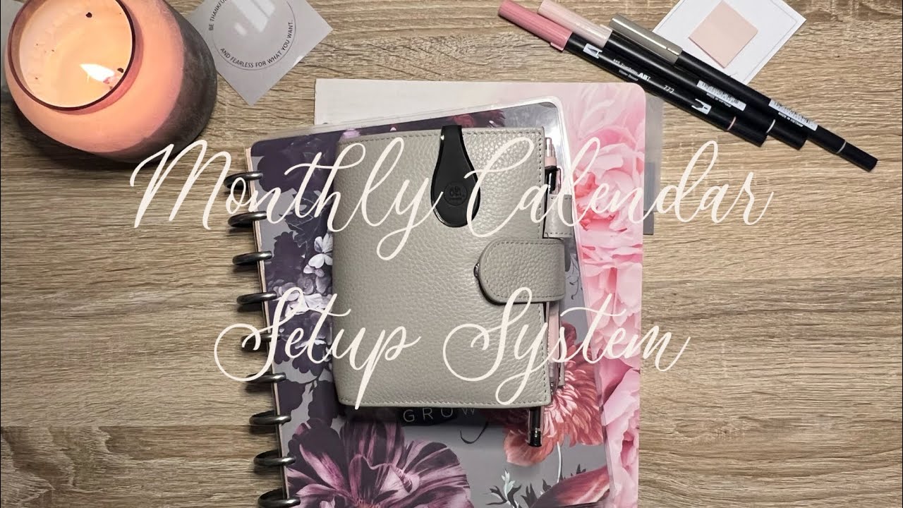 Monthly Calendar Setup System - YouTube