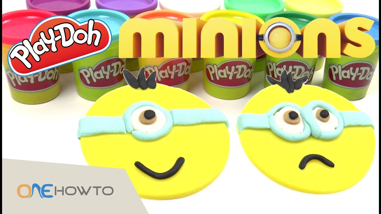 How to Make Play Doh Minion Faces - Video Tutorial - YouTube